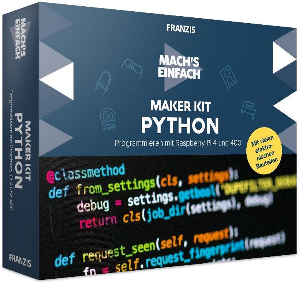 FRANZIS 67183 - Mach's einfach Maker Kit Python