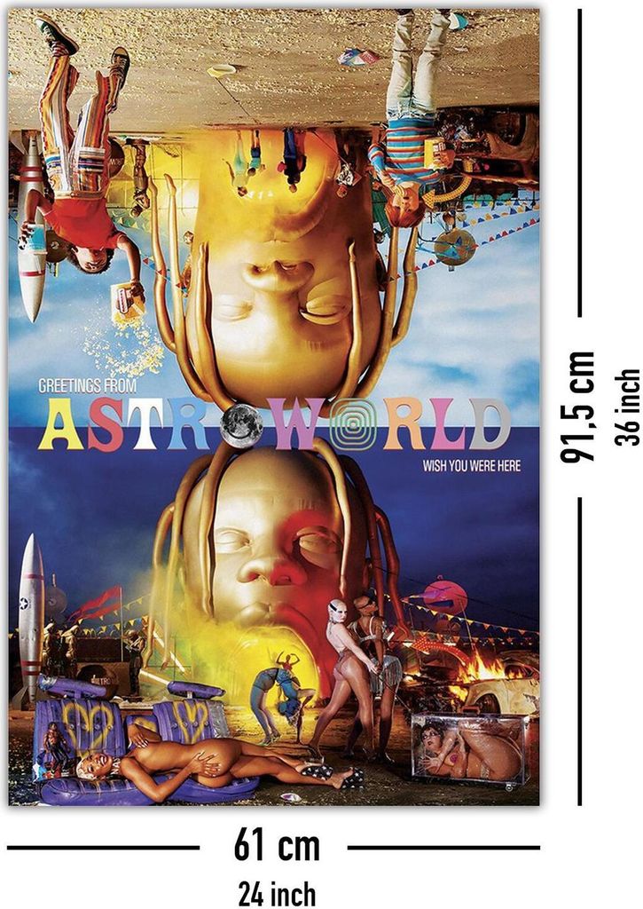 Travis Scott Poster Astroworld 91,5 x 61 cm | Kaufland.de
