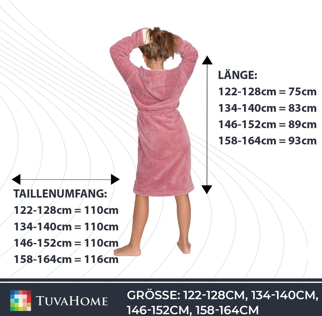 Warmer Bademantel für Mädchen - Tuva Home - | Kaufland.de
