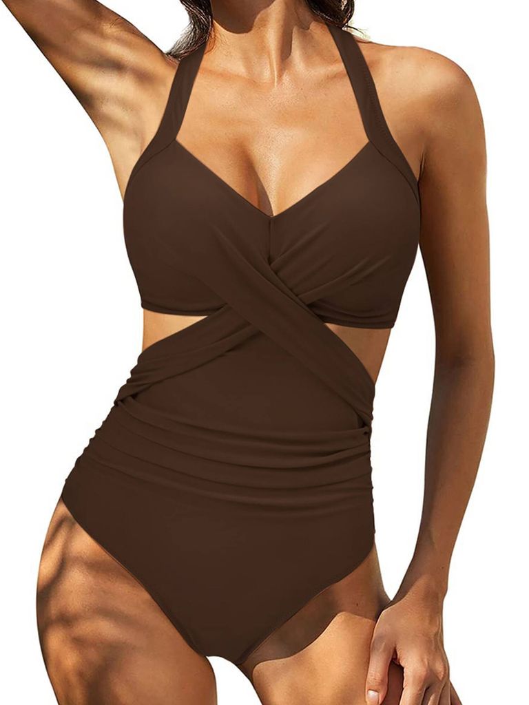 Damen Monokinis Backless Beachwear V Neck One | Kaufland.de