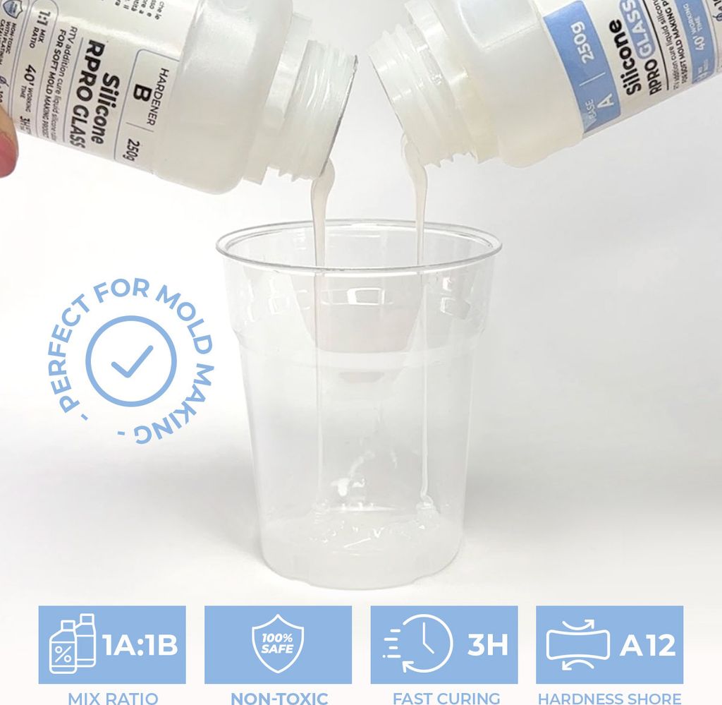 Tekutá silikónová guma 1:1 R PRO GLASS, | Kaufland.sk