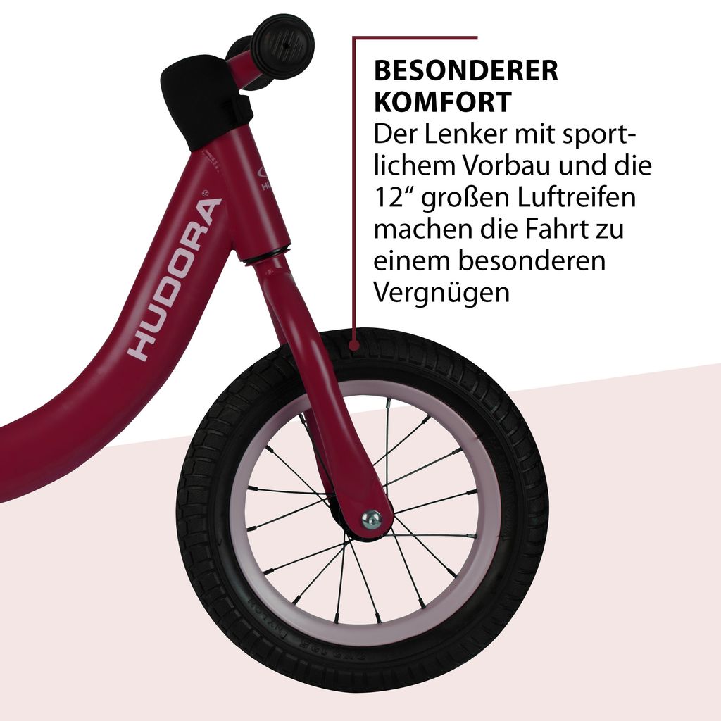 HUDORA Laufrad Comfort, bordeaux | Kaufland.de