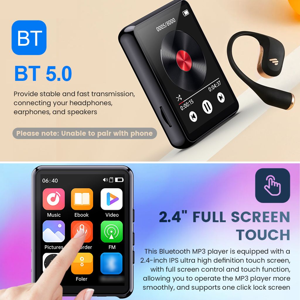 8GB MP3-Player Bluetooth 5.0 mit Lautsprecher | Kaufland.de