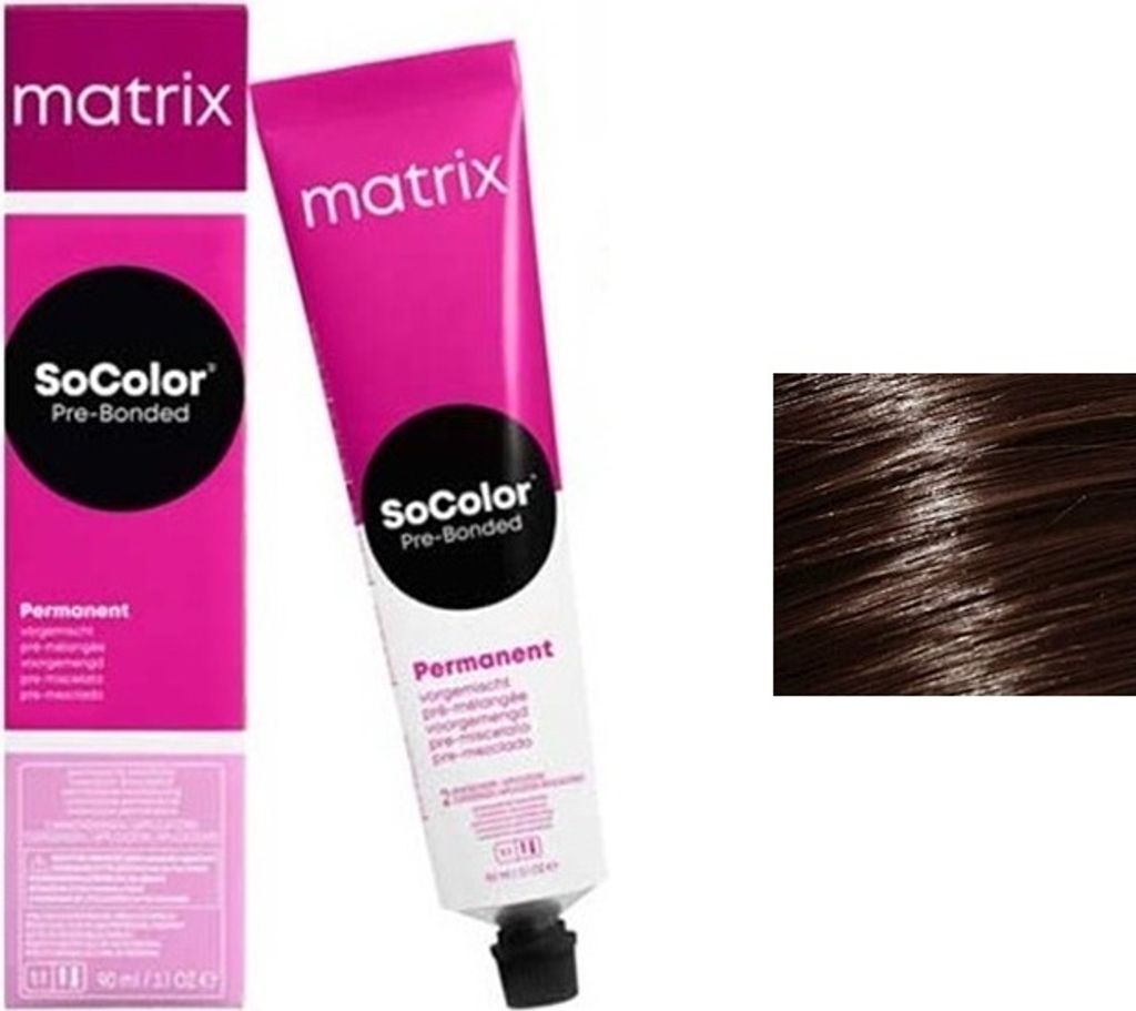 Matrix SoColor Pre-Bonded Permanent Hair Color 4M 90ml
