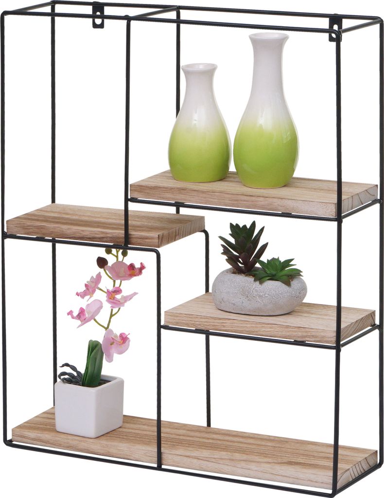 Wandregal HWC-K76, Hängeregal Schweberegal Regal, 4