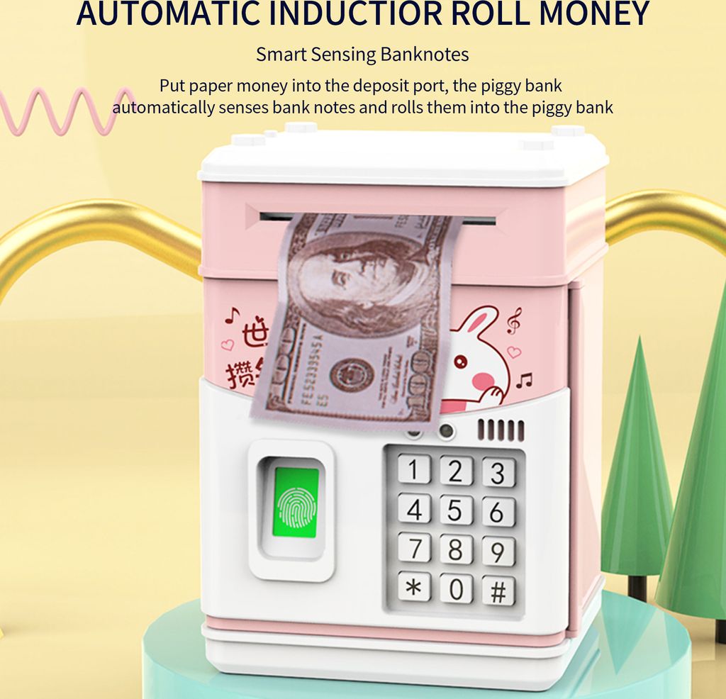 Elektronické prasátko MINI ATM Money Box s | Kaufland.cz