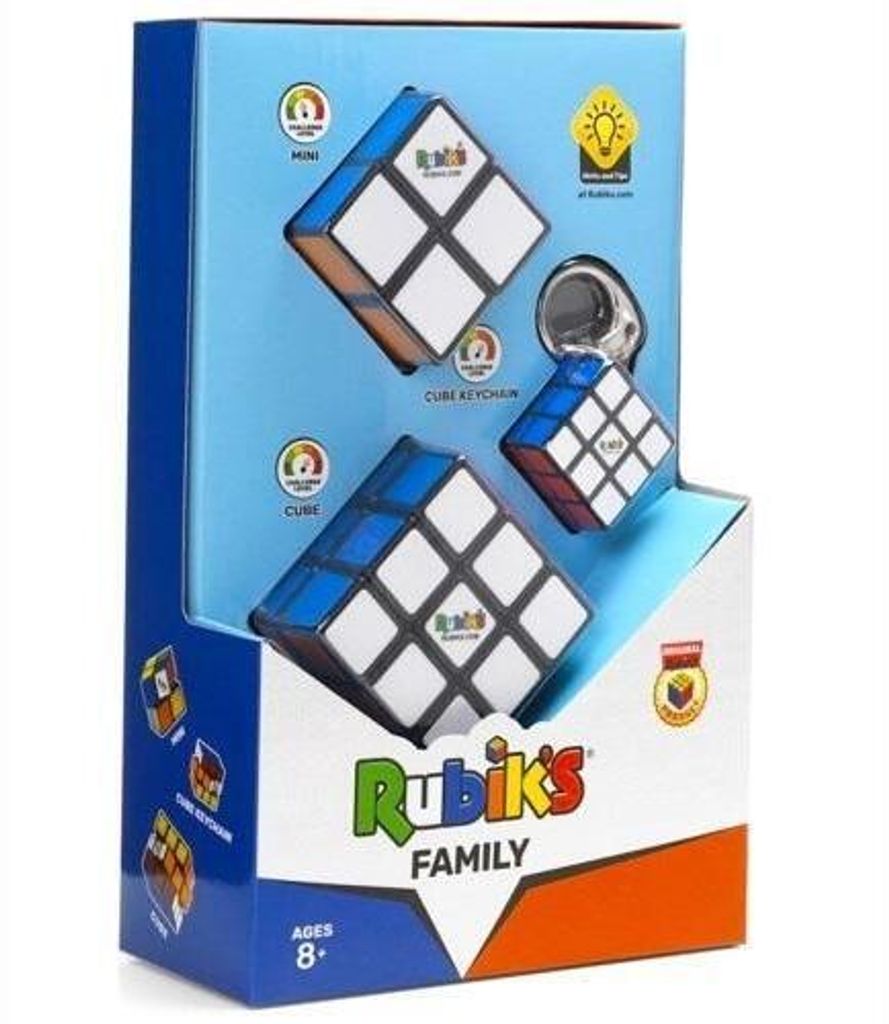 Spin Master Rubik's Family Pack (3x3, 2x2, Key Chain)
