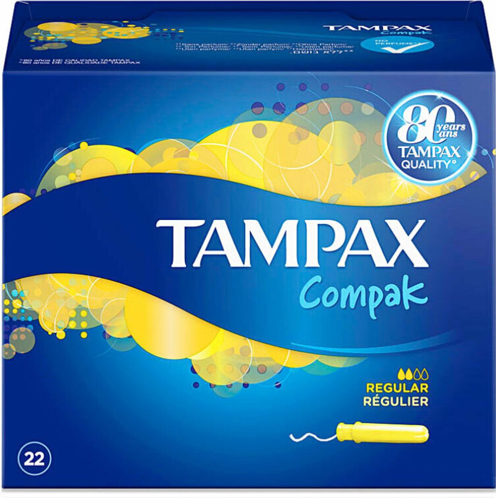 TAMPAX COMPAK obyčajný tampón 22 ks Tampón | Kaufland.sk
