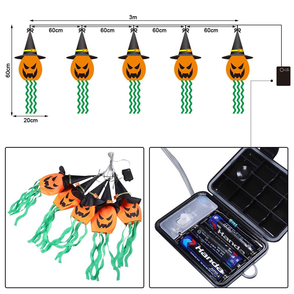 3M 5ks Halloween dekorativní řetězová světla | Kaufland.cz