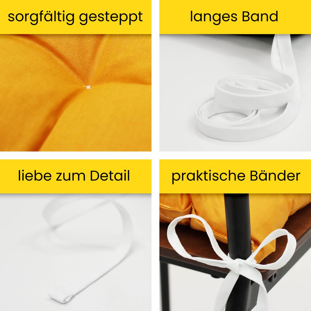 Elegantes Stuhlkissen Mit Band Bild