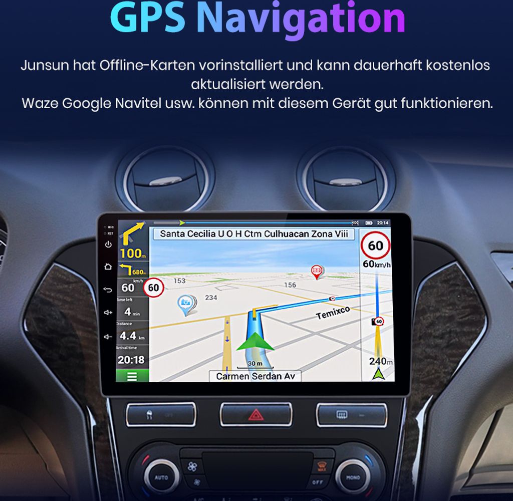 6+128G GPS NAVI 10'' autorádio pro Ford | Kaufland.cz