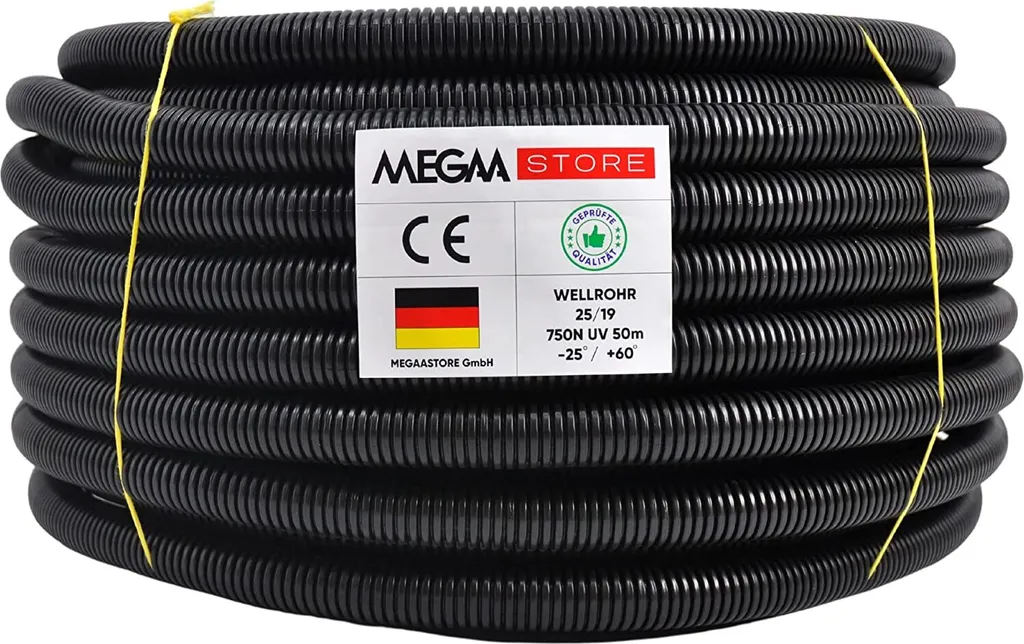 Flexibles Leerrohr Wellrohr 750N Schwarz| | Kaufland.de