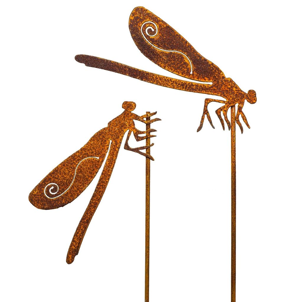 2 Deko Libellen Metallfiguren Garten Deko | Kaufland.de