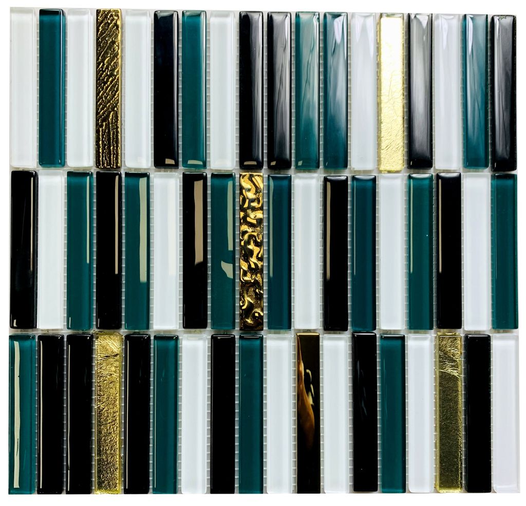 Zelená a zlatá sklenená mozaika, moderné | Kaufland.sk