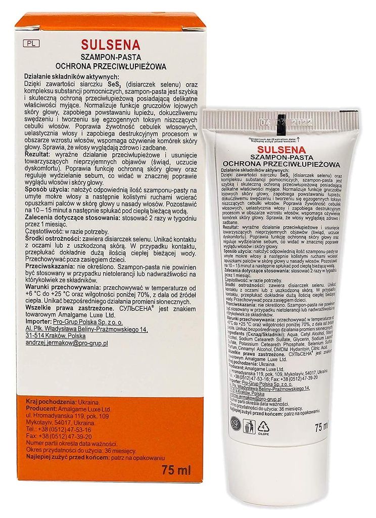 Sulsena - Těstovinový šampon proti lupům 2v1 | Kaufland.cz
