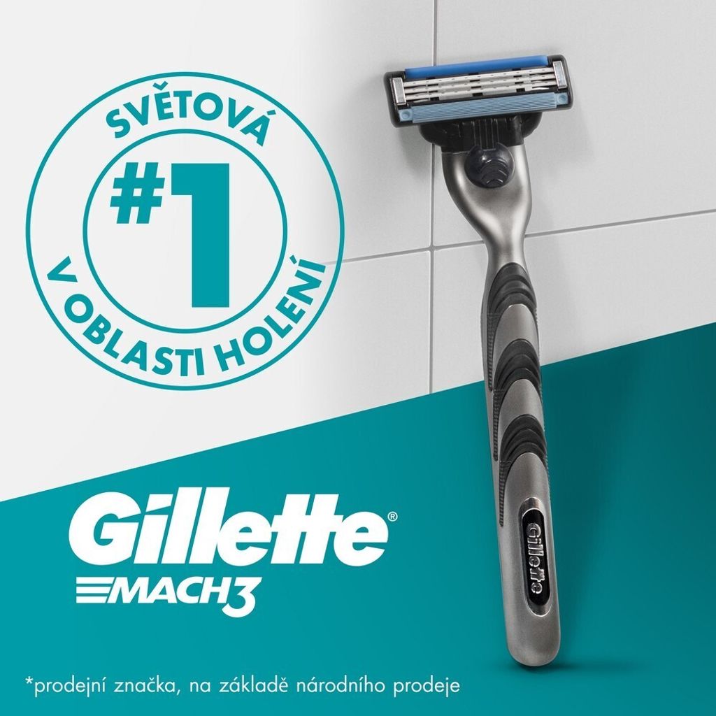 Gillette Mach 3 holicí strojek + 12 hlavic | Kaufland.cz