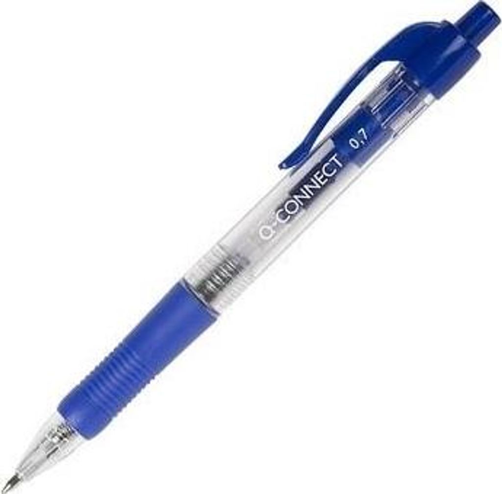 Q-Connect Automatic Pen 0.7mm Blue. 10pcs Stylos à bille