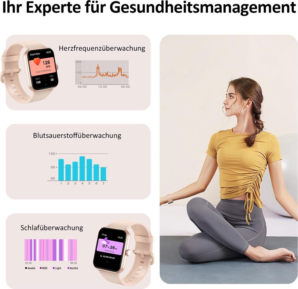 Smartwatch für Damen Herren, Blackview R50 | Kaufland.de