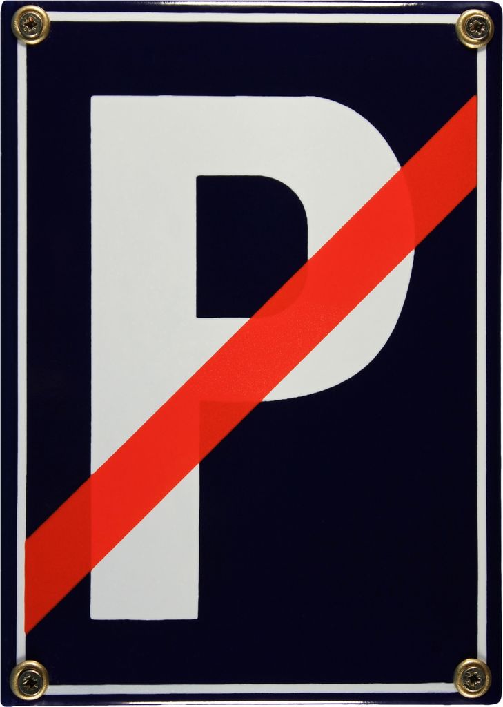 Emaille Schild Parkplatz rot durchgestrichen | Kaufland.de