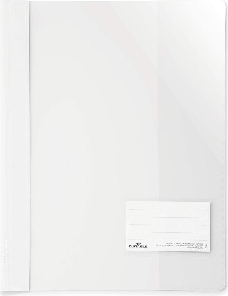 DURABLE Sichthefter A4+, 269002 weiß Schnellhefter