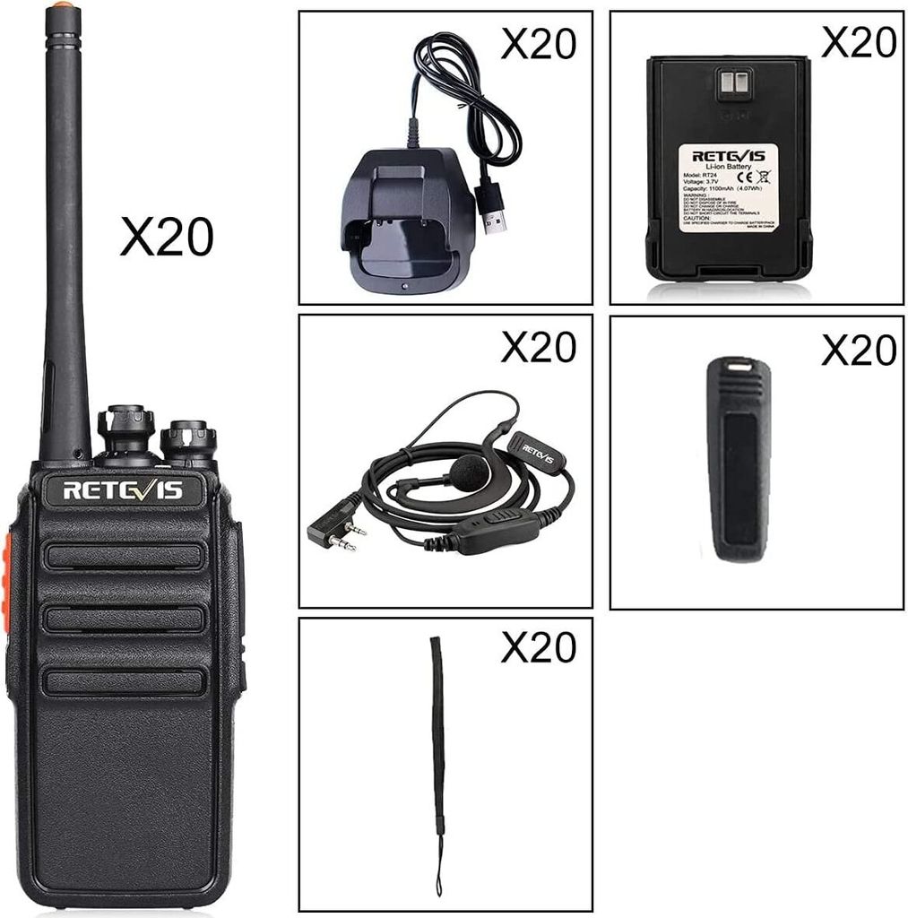 Rádiová souprava Retevis RT24, 16 kanálů, | Kaufland.cz