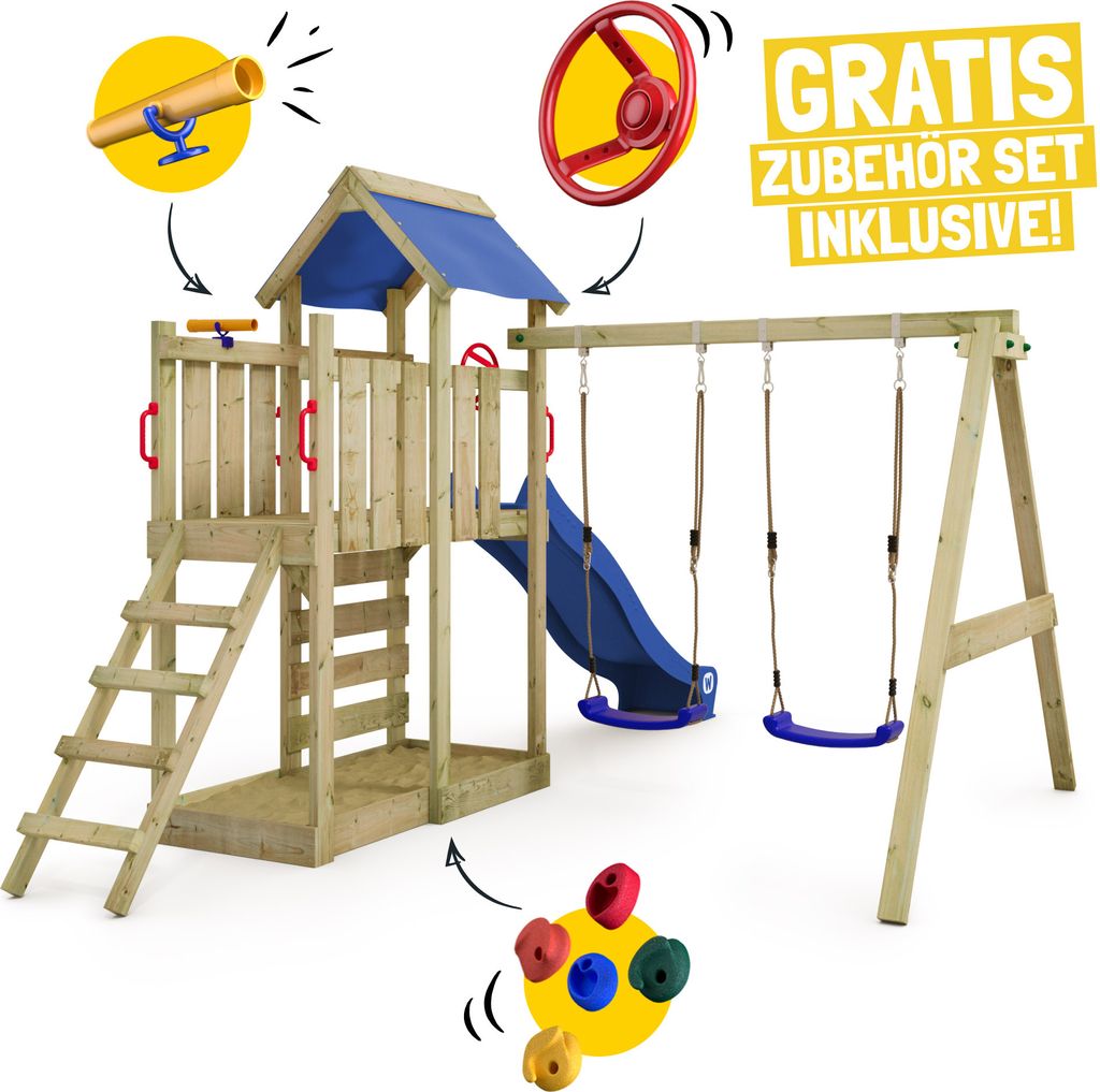 WICKEY Hrací věž MultiFlyer s houpačkou a | Kaufland.cz