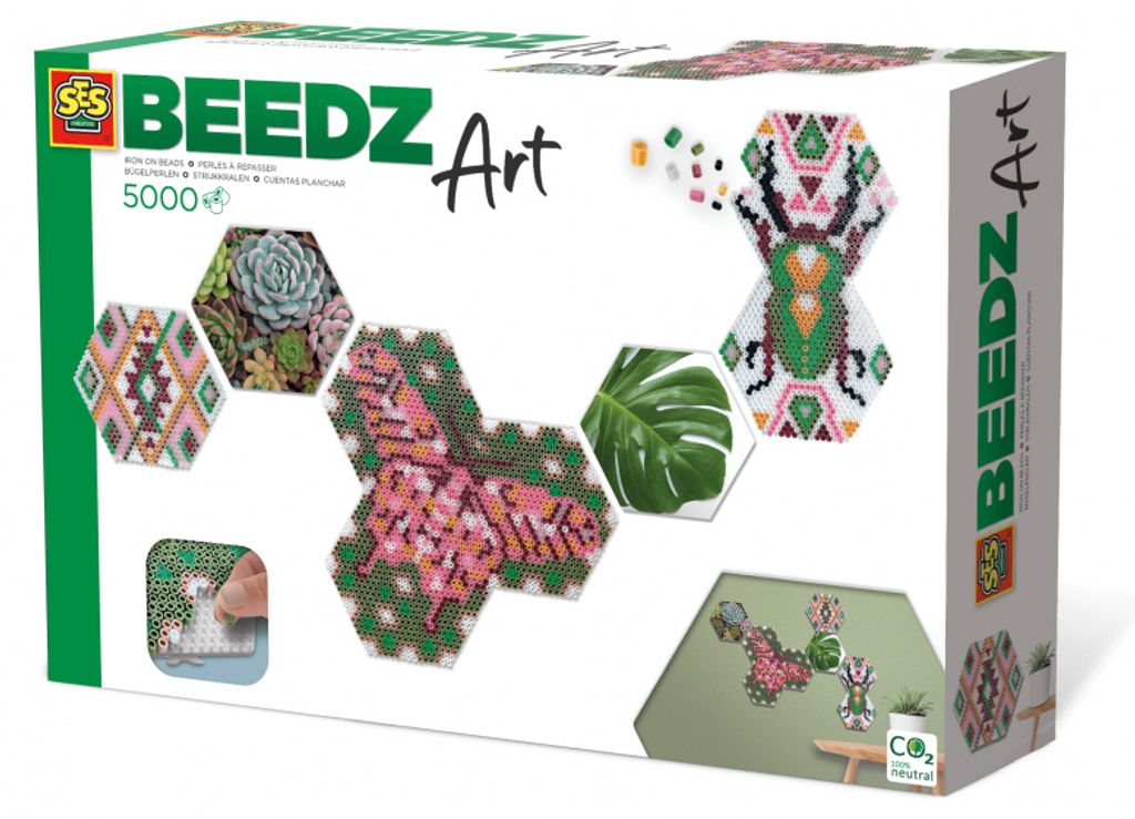 SES Creative Beedz Art - Hex tiles Botanisch, | Kaufland.de