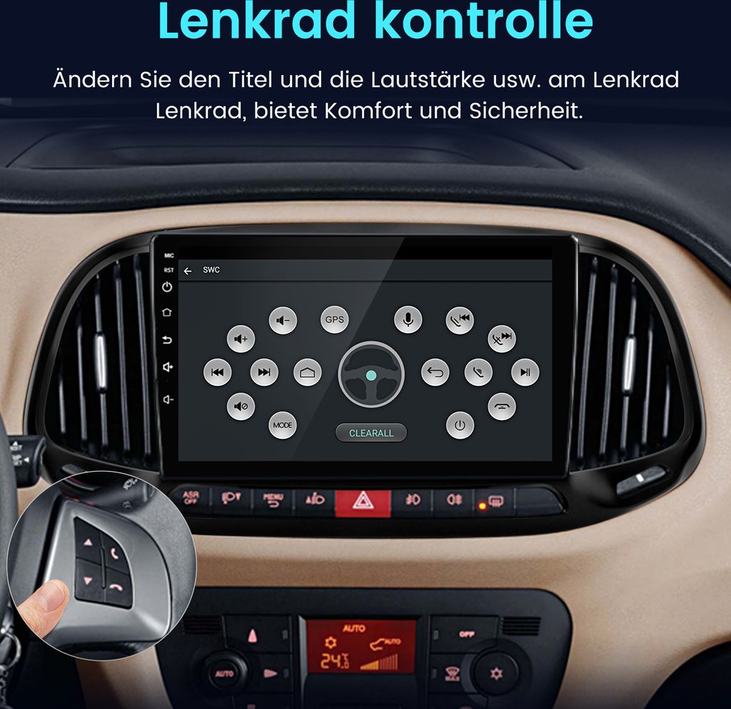 2+64G Carplay Für Fiat Doblo 2015-2019 | Kaufland.de