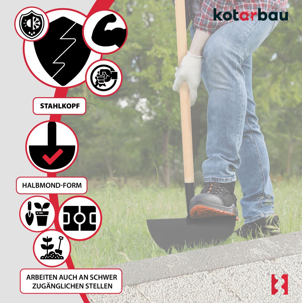 KOTARBAU® Rasenkantenstecher mit Holzstiel | Kaufland.de