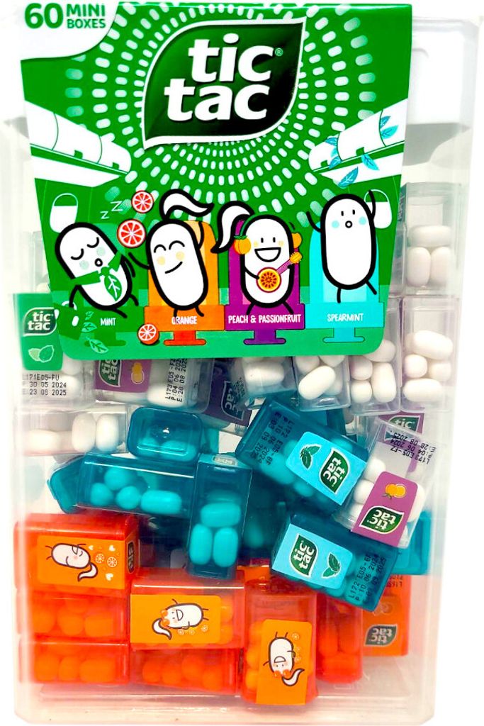 tic tac Travels Lilliput 60x Mini-Boxen 228g Dragees