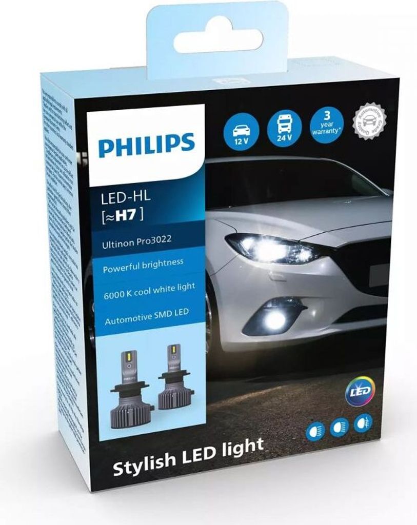 PHILIPS LED H7 Ultinon Pro3022 HL 2ks
