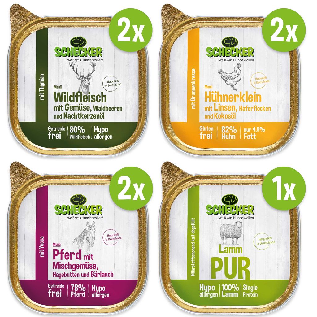 7x200g Schecker - Hundemenü - 7 auf einen | Kaufland.de