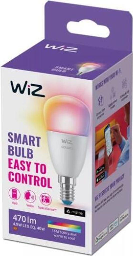 WiZ White&Color 40W E14 Tropfenform Tunable | Kaufland.sk