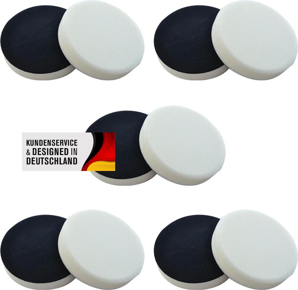 10x Polierschwamm weiss 180mm, SOFT | Kaufland.de