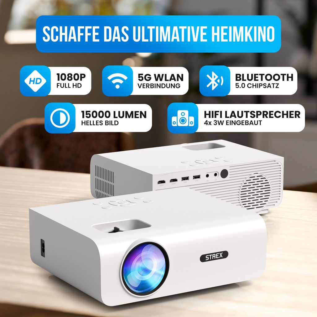 Strex Beamer - 1080P Full HD - 15000 Lumen - | Kaufland.de