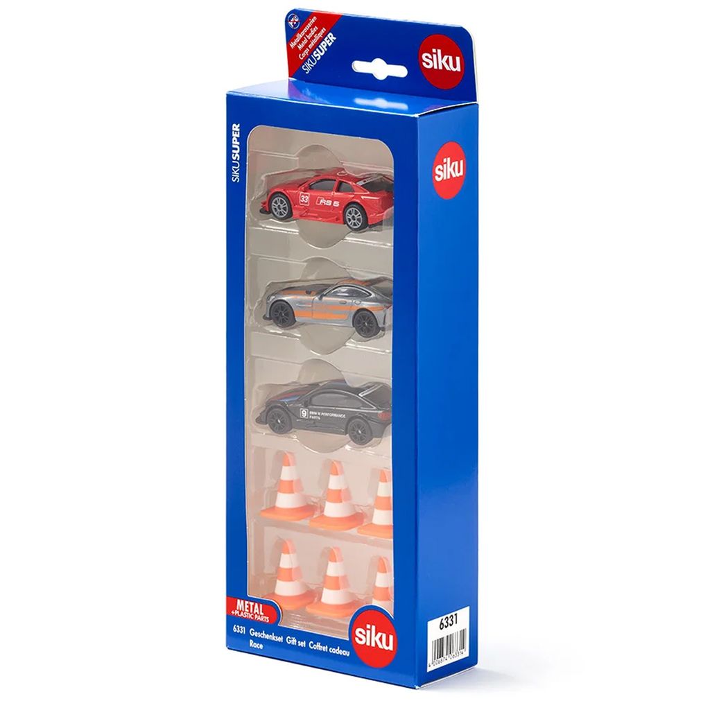 SIKU Super - set závodní auta s kužely, 3ks | Kaufland.cz