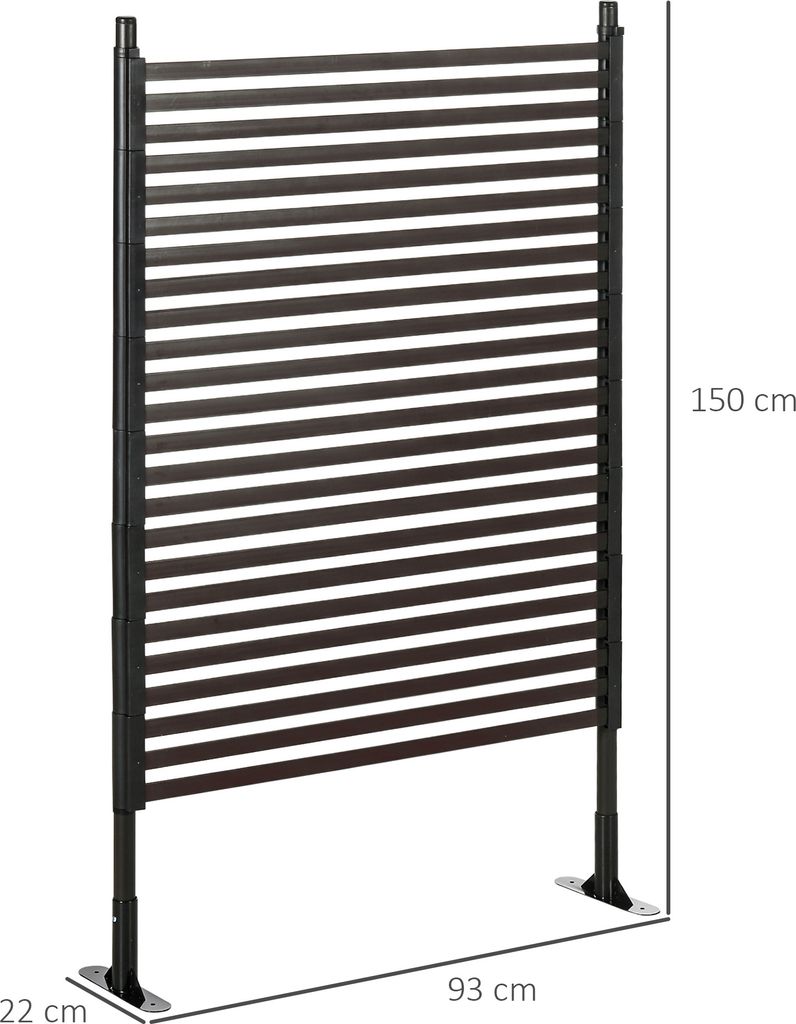 Outsunny Zahradní plot, Dekorativní plot, 93 | Kaufland.cz