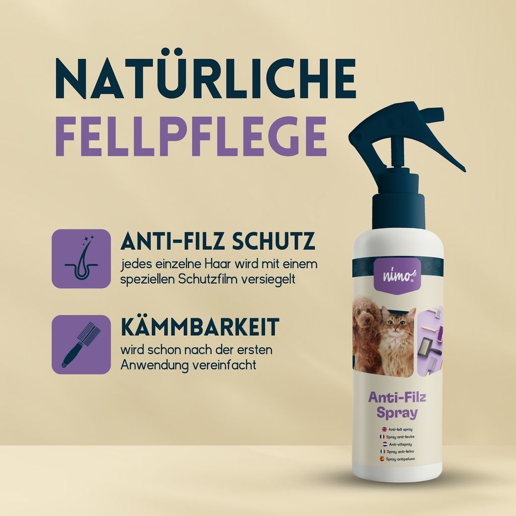 nimo® Anti Filz Spray | für Hunde, Katzen & | Kaufland.de