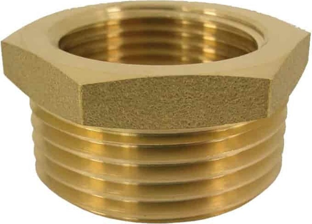 Gewindefitting Messing Reduzierstück 1" AG x 3/4" IG