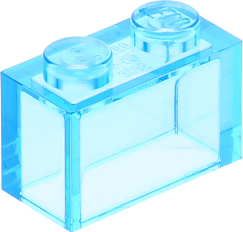 LEGO® 1x2 Stein Trans Hellblau (Trans Light | Kaufland.de