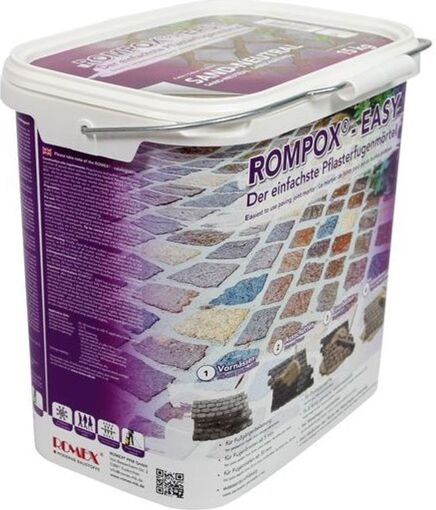Romex ROMPOX-EASY Pflasterfugenmörtel Sand-Neutral 15kg
