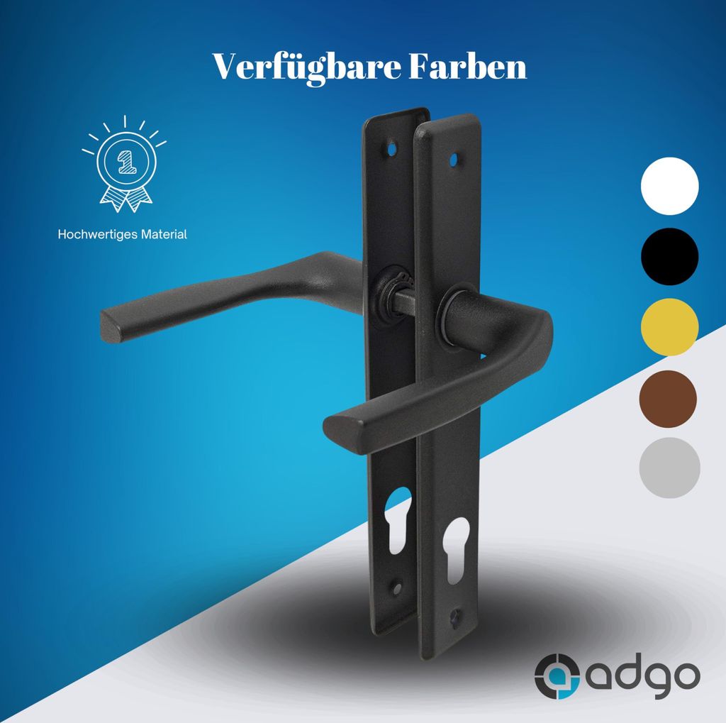 ADGO® Sada dveřních klik pro zámek Buntbart | Kaufland.cz