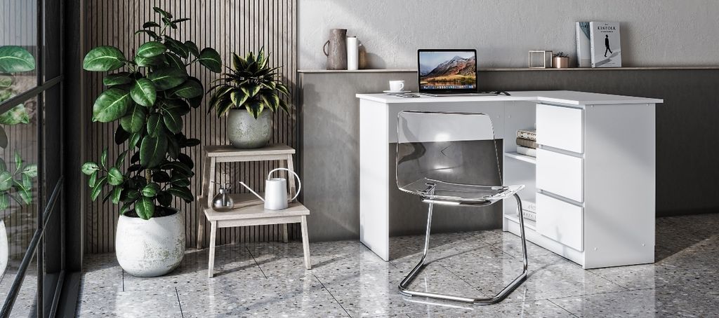 nabbi Ecke PC-Tisch Afors - Weiß | Kaufland.de