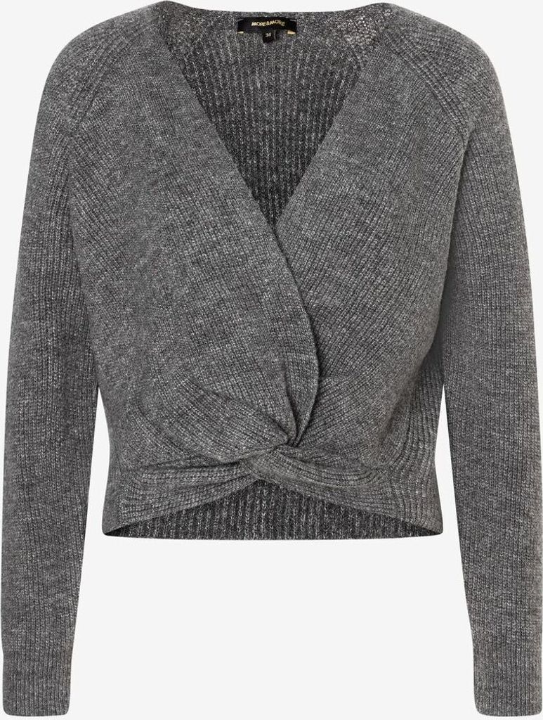Pullover mit Knotendetail grau melange | Kaufland.de