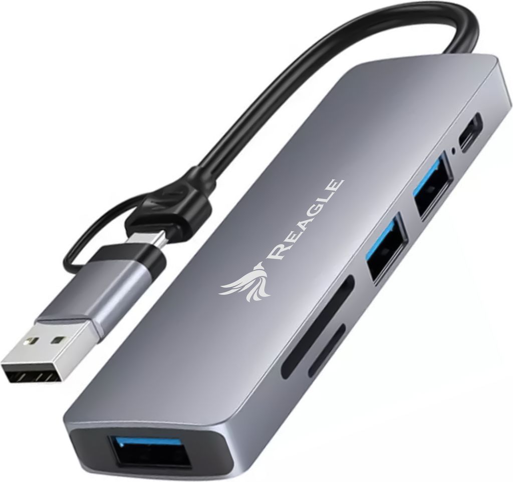REAGLE USB 3.2 GEN1 6-in-1 ACTIVE HUB Huby