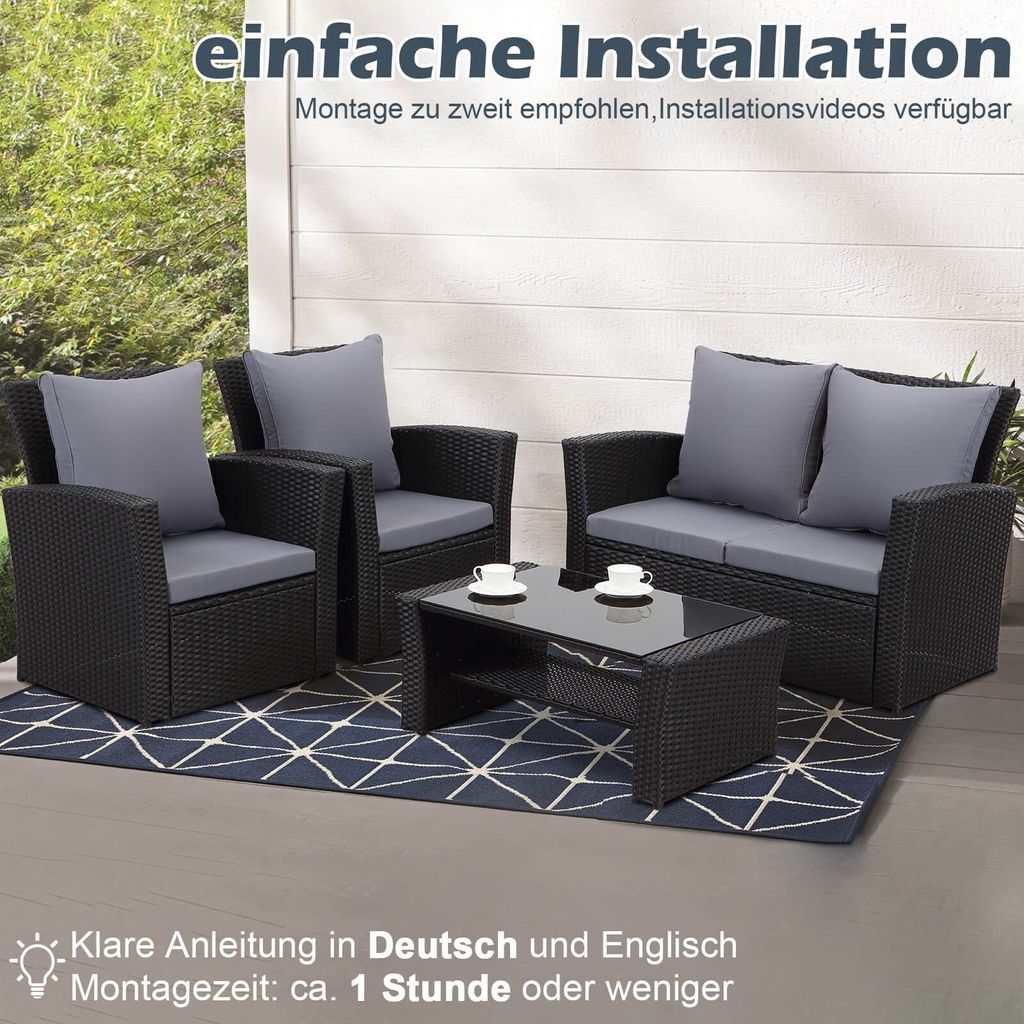 MeXo von GLP HOME Balkonset Polyrattan | Kaufland.de