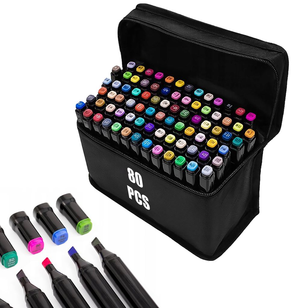 80 barevných graffiti skicáků, mastné fixy, | Kaufland.cz