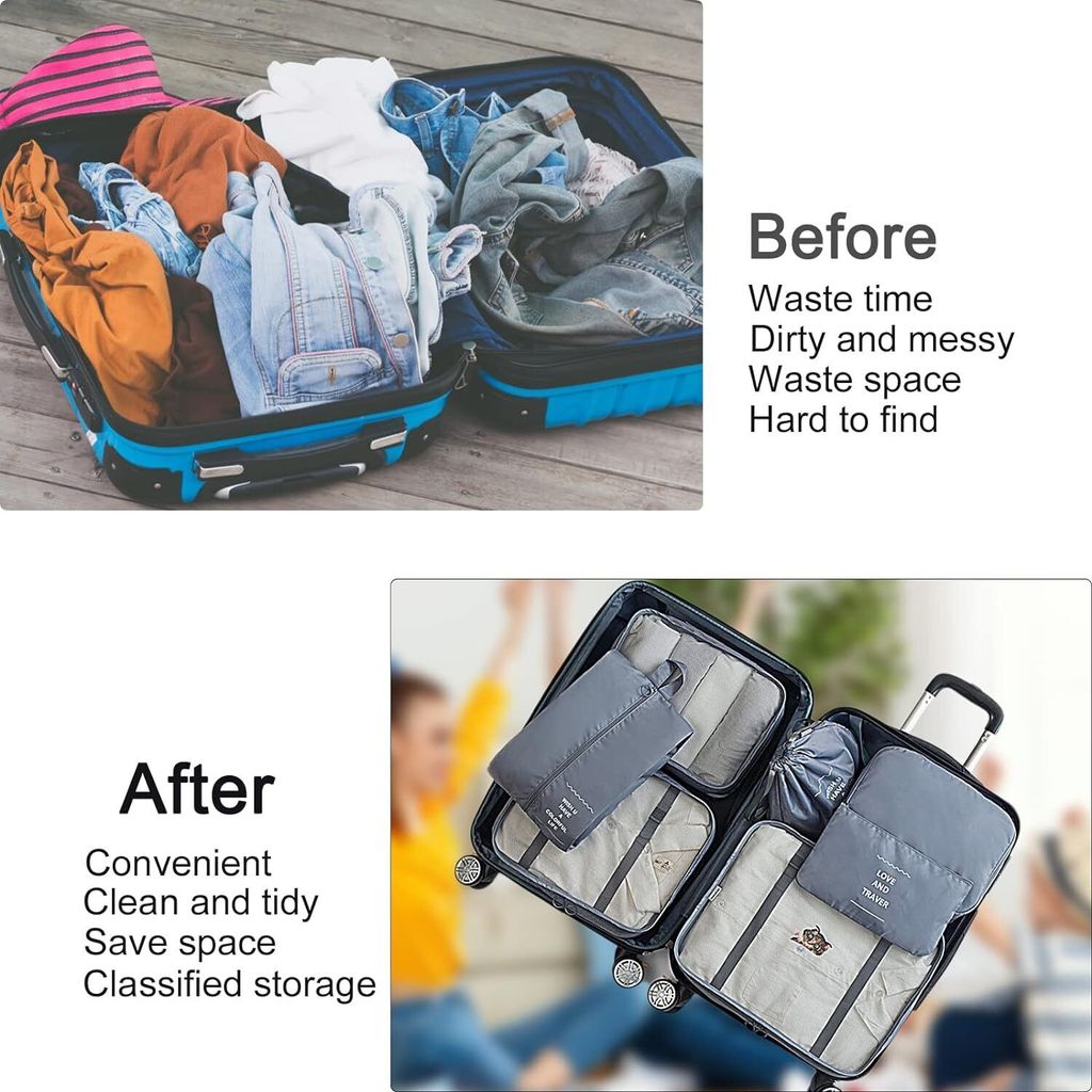 9 Teilig Koffer Organizer, Koffer Gepäck | Kaufland.de