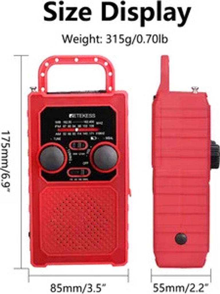 Retekess TR201 nouzové rádio, s baterií | Kaufland.cz