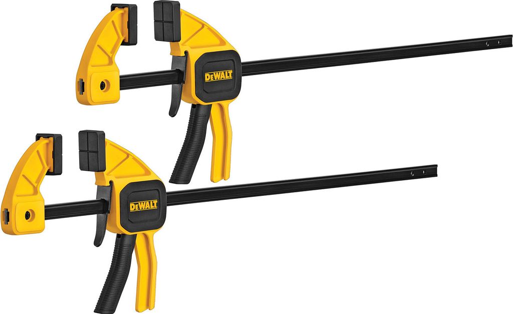 Quick Release Bar Clamp DeWalt One-Handed Clamp, 150mm / 6 Inch ...